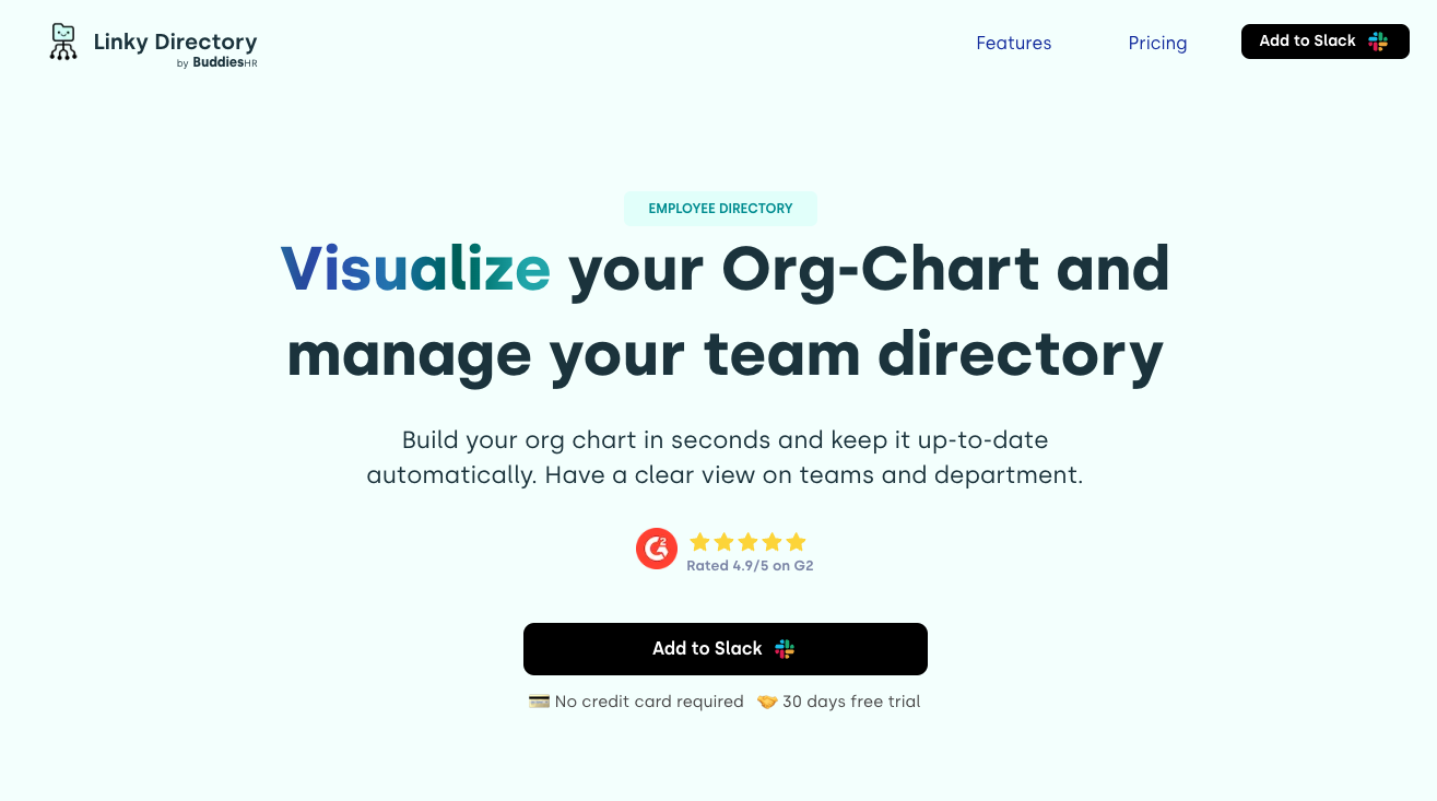 Slack Org Chart Bot | #1 Slack App